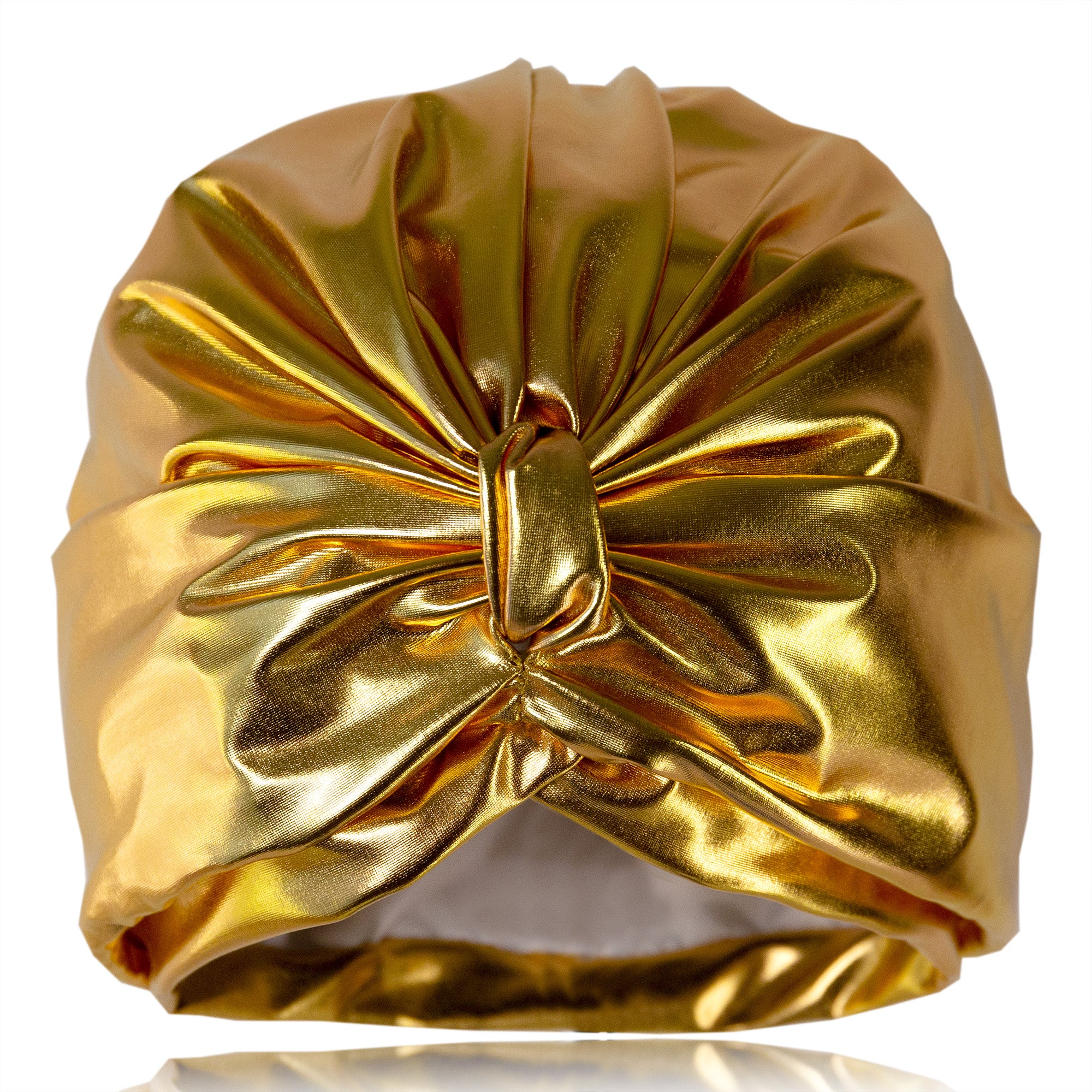 Shower Turban For Women - Glamorous & Luxurious Gold Lycra Bath Hat ...