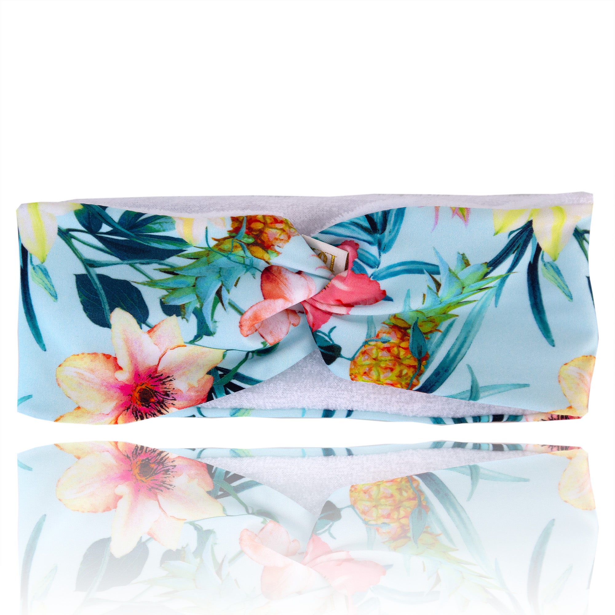 Fun Lycra Multicoloured Tropical Hairband - Towel Lining - Machine ...