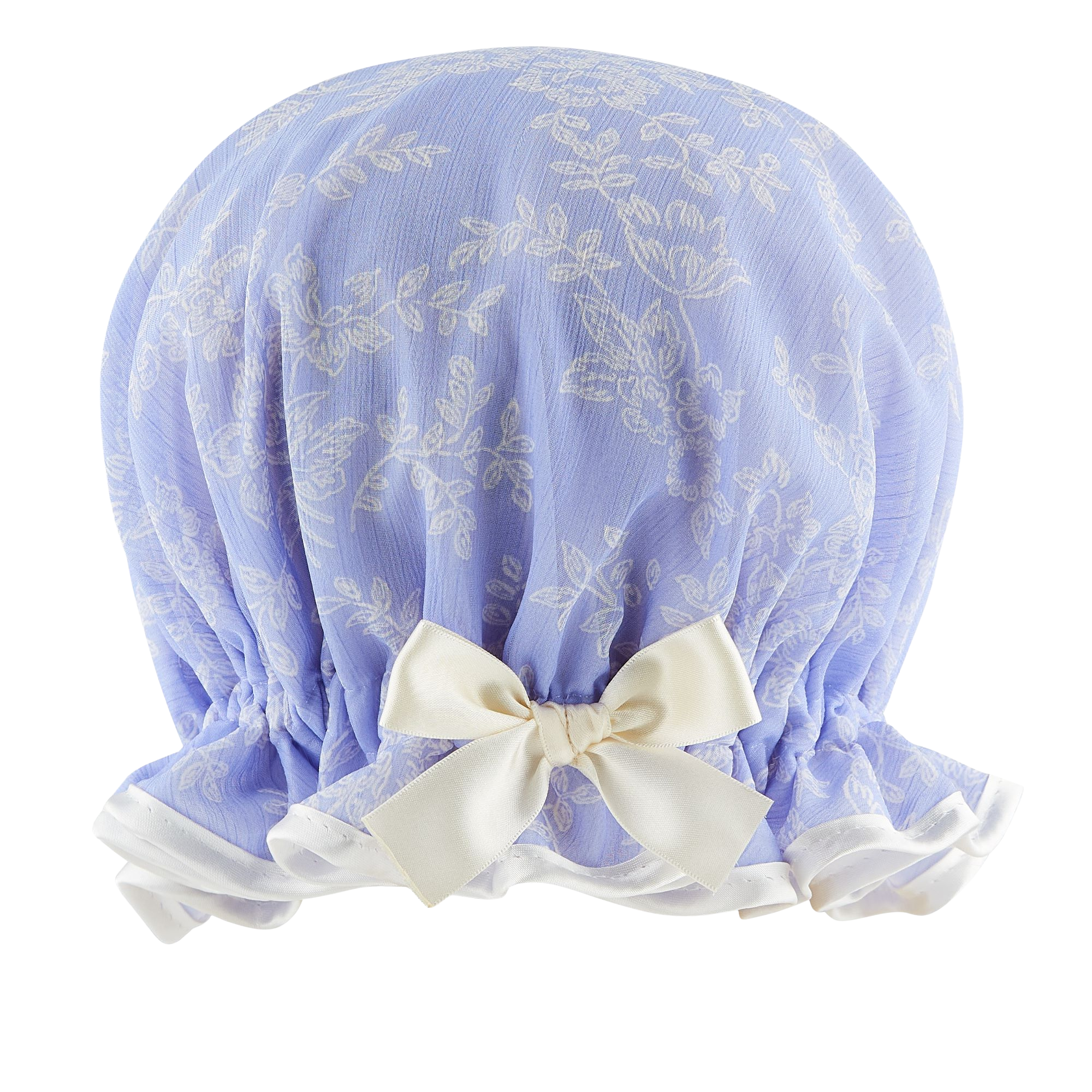 Lavender's Blue Chiffon Shower Cap - Women's Designer Luxury Bath Hat ...