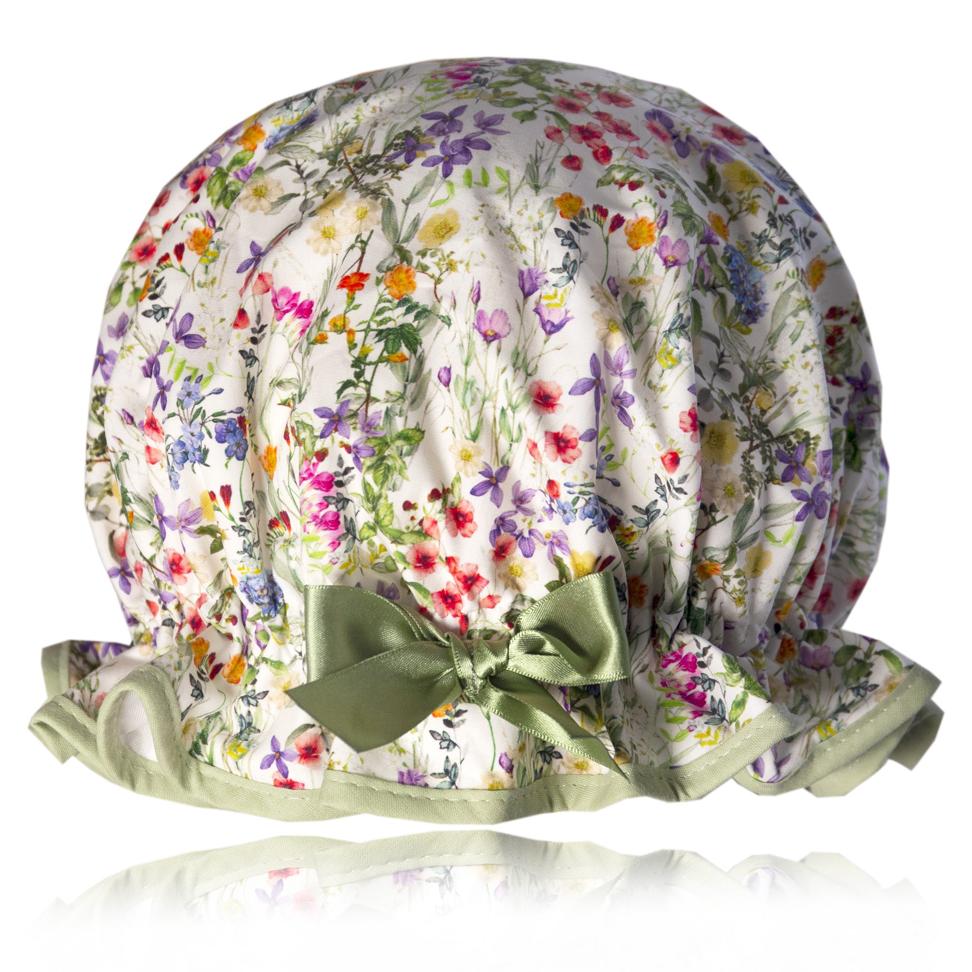 Shower Cap - Womens Luxury Wild Meadow Pretty Designer Bath Hat ...