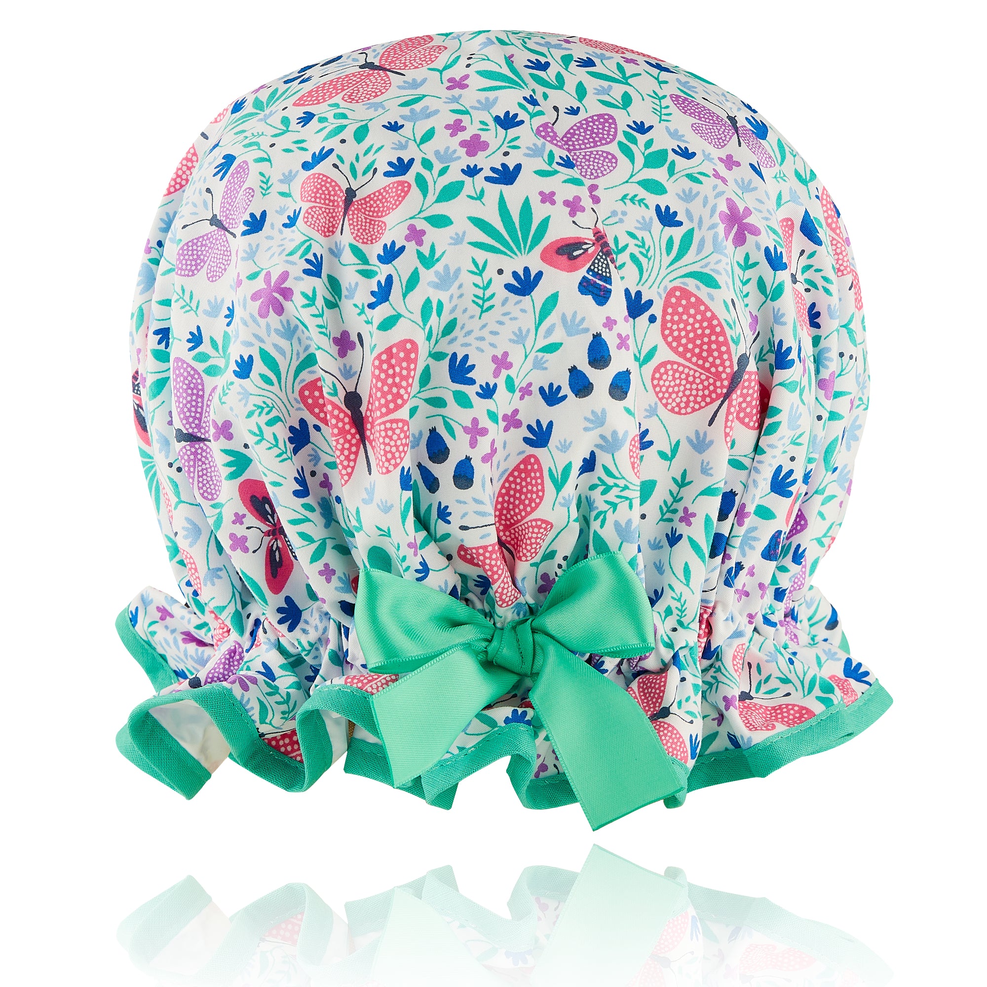 Flutterby Bath Hat - Pretty Designer Waterproof Shower Cap - Made in UK ...