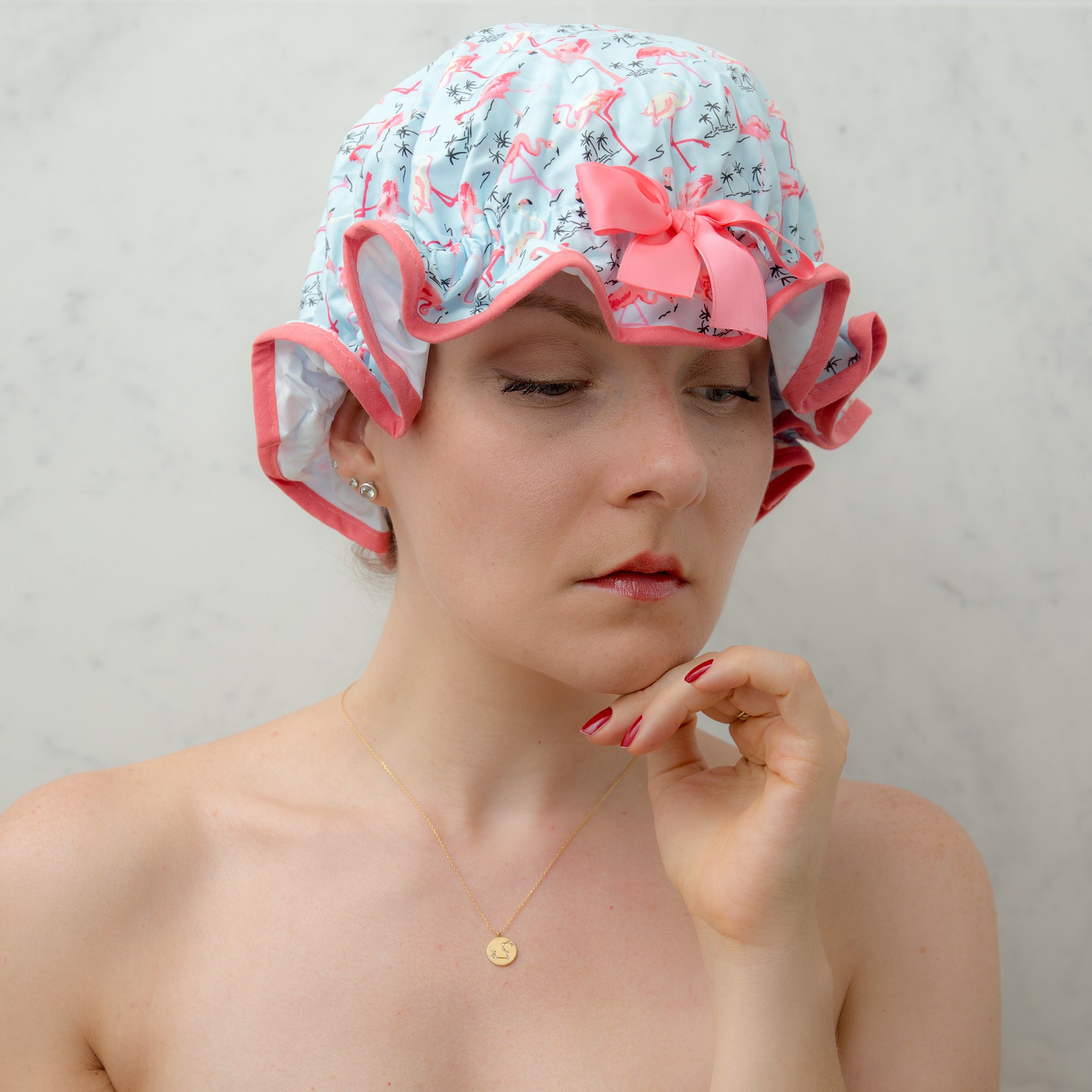Shower Cap - Pretty Flamingo - Women's & Children's Cute Vintage ...