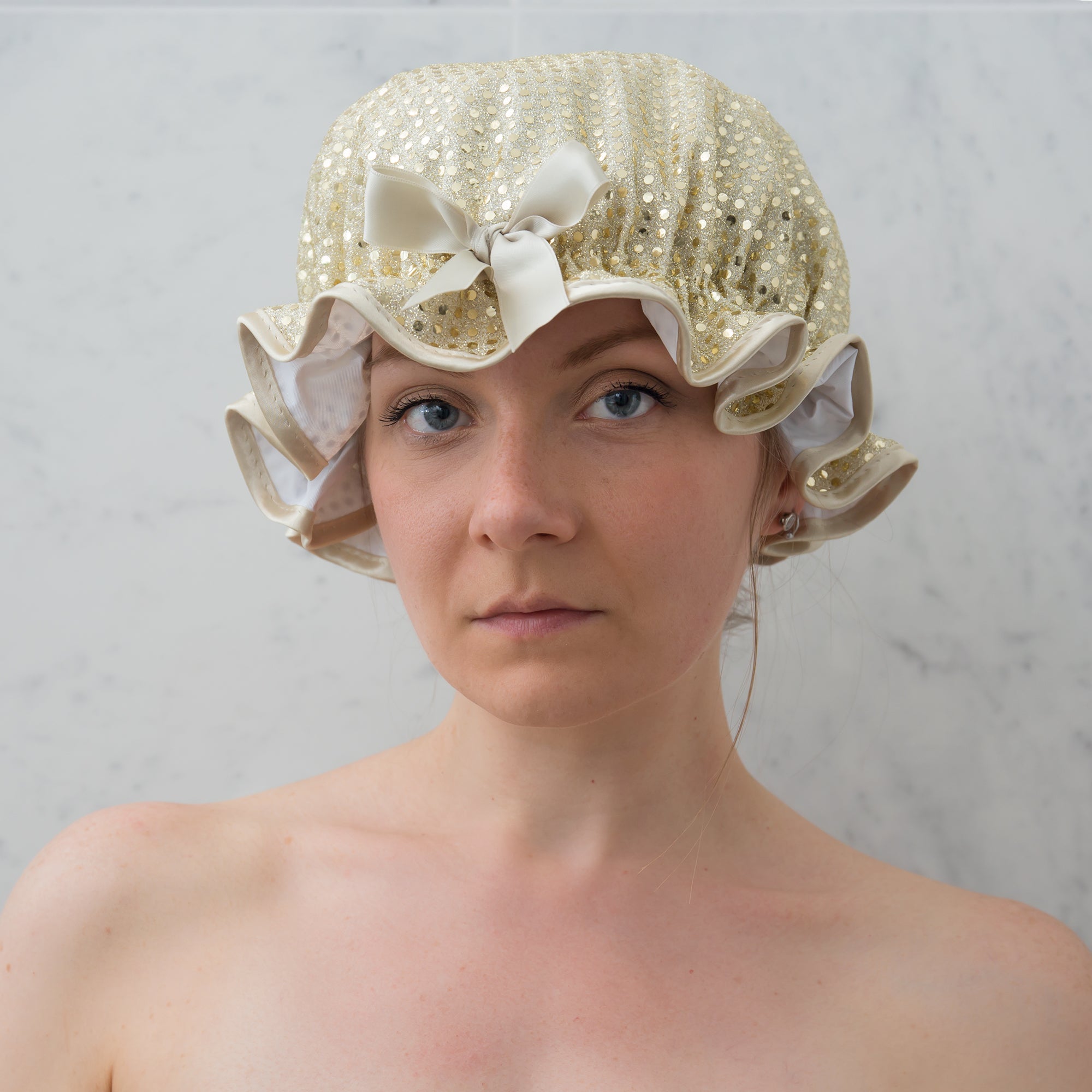 Sparkle Gold Shower Cap – Dilly Daydream