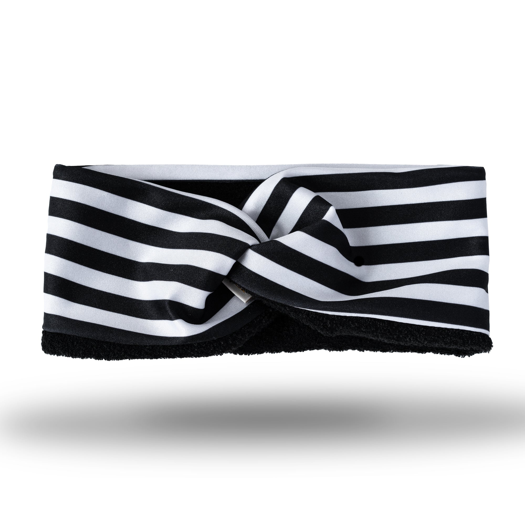 Stripey Black Lycra Hairband – Dilly Daydream